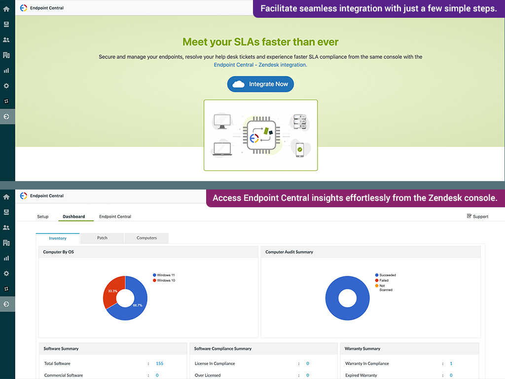 Endpoint Central App Integration with Zendesk Support Endpoint Central App Integration with Zendesk Support